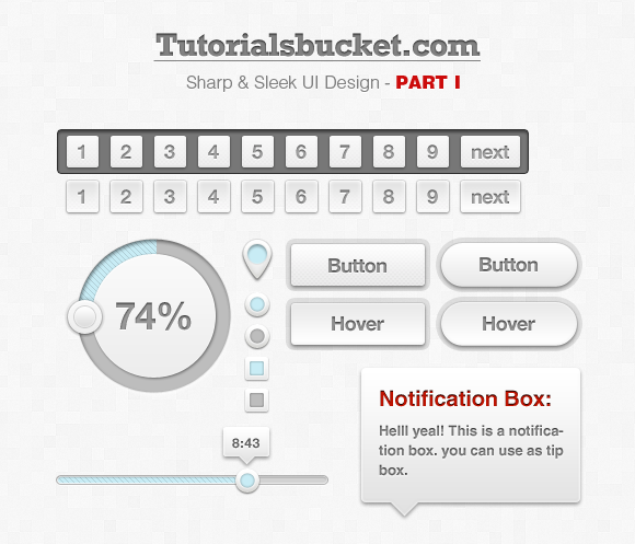 Sharp & Sleek UI Kit | TutorialsBucket